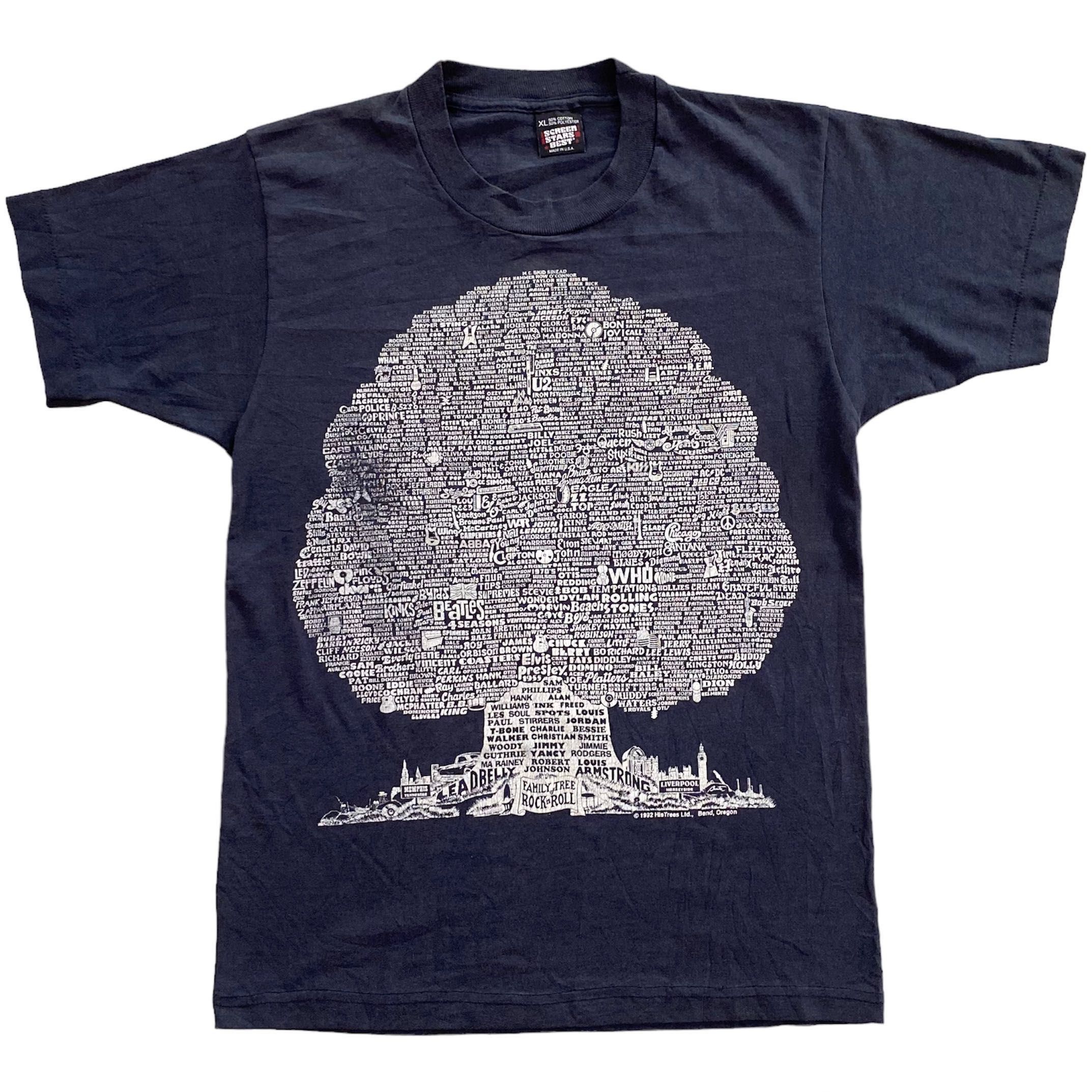 Band Tees × Rock Band × Vintage Vintage 90s Family Tree Of Rock n Roll ...
