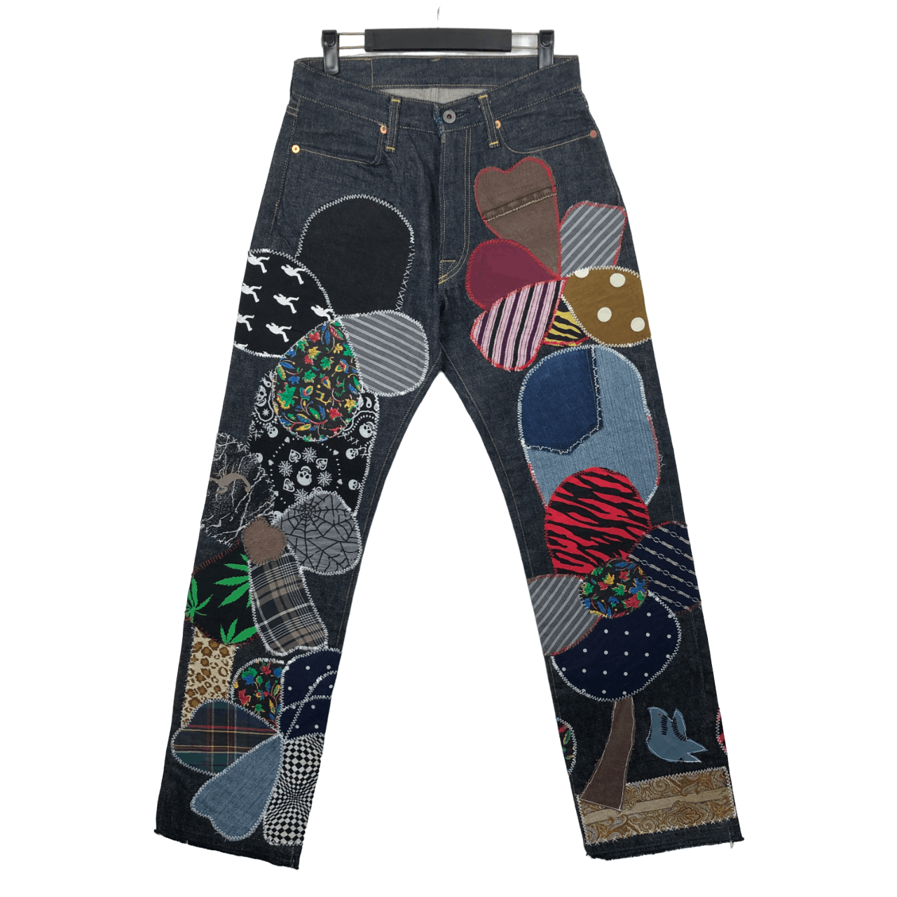 Kapital Kapital Selvedge Jeans Patchwork Hippie Rework Denim Jeans ...