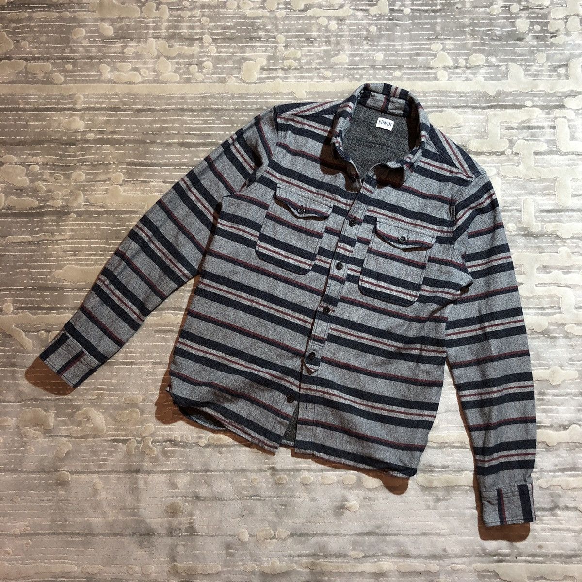 Edwin × Japanese Brand × Streetwear Edwin overshirt shirt button streetwear | Grailed