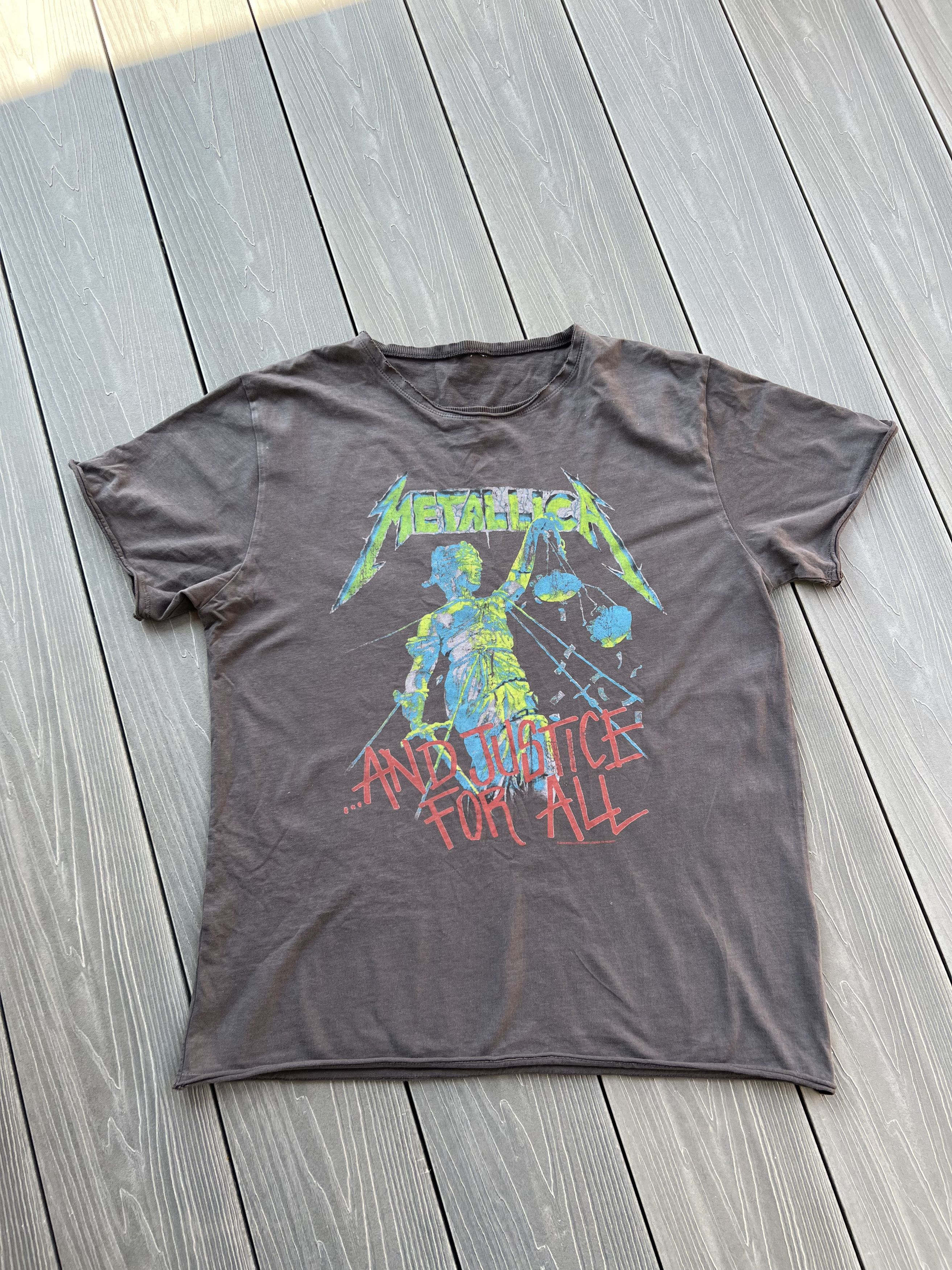 Band Tees × Metallica × Vintage Metallica "and justice for all" Faded ...