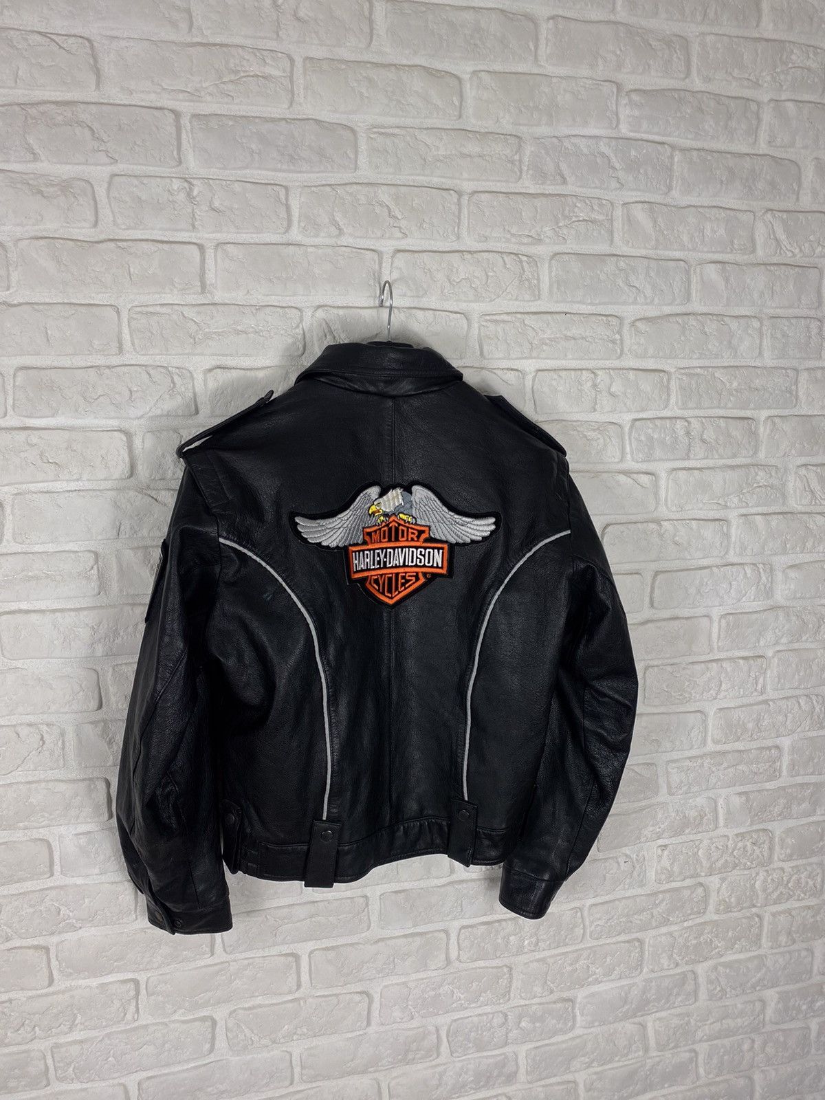 Vintage 🔥🔥Vintage 1995 Racing Leather Jacket Harley Motor Davidson ...