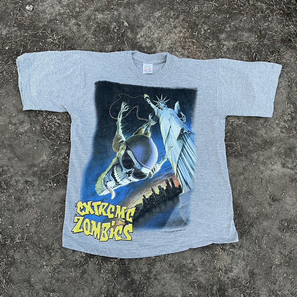 Band Tees × Streetwear × Vintage Vintage Y2K Extreme Zombie Dead Face ...