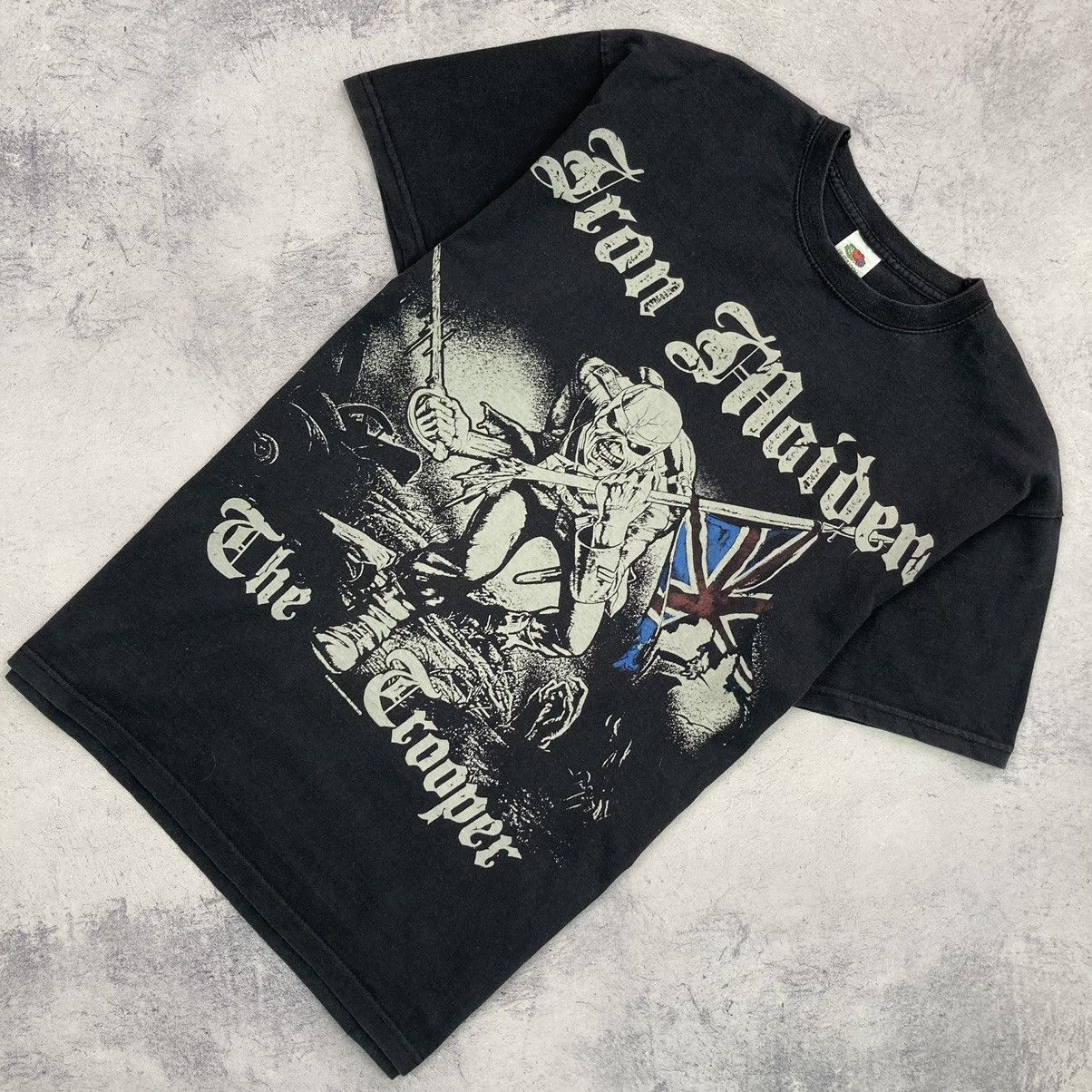 Band Tees × Rock T Shirt × Vintage Vintage Iron Maiden The Trooper rock ...