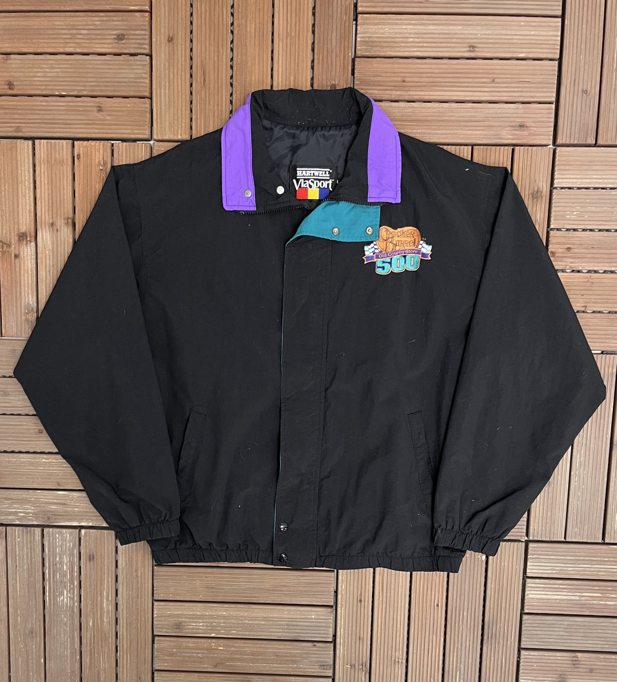 Vintage Cracker Barrel 500 Racing Vintage Windbreaker Jacket | Grailed