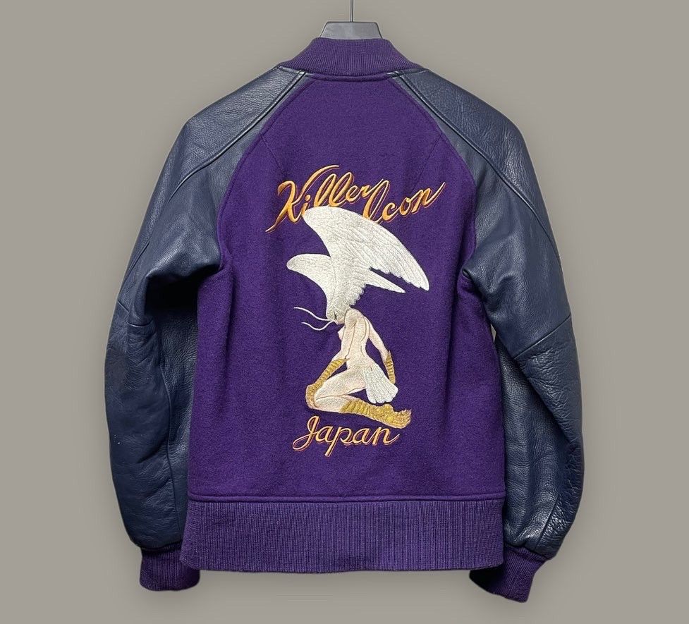 Beauty Beast Beauty:Beast Cospa Devilman Embroidered Varsity Jacket ...