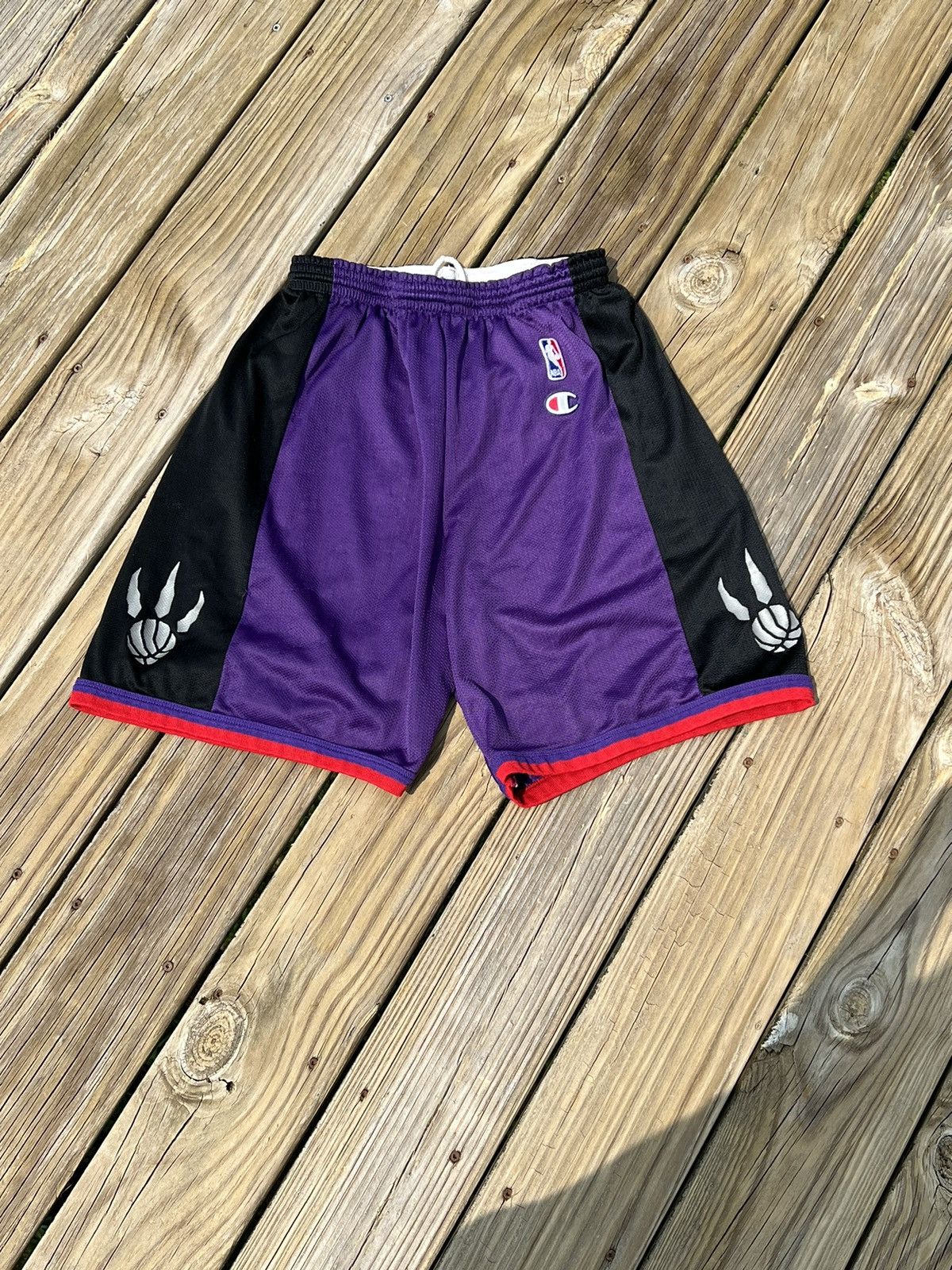 Champion × NBA × Vintage Vintage Raptors champion shorts | Grailed