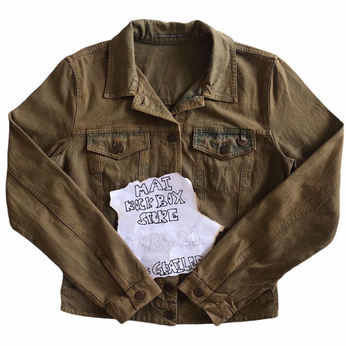 Denim Jacket × Italian Designers × Vintage Vintage Denim Rust Jacket by ...