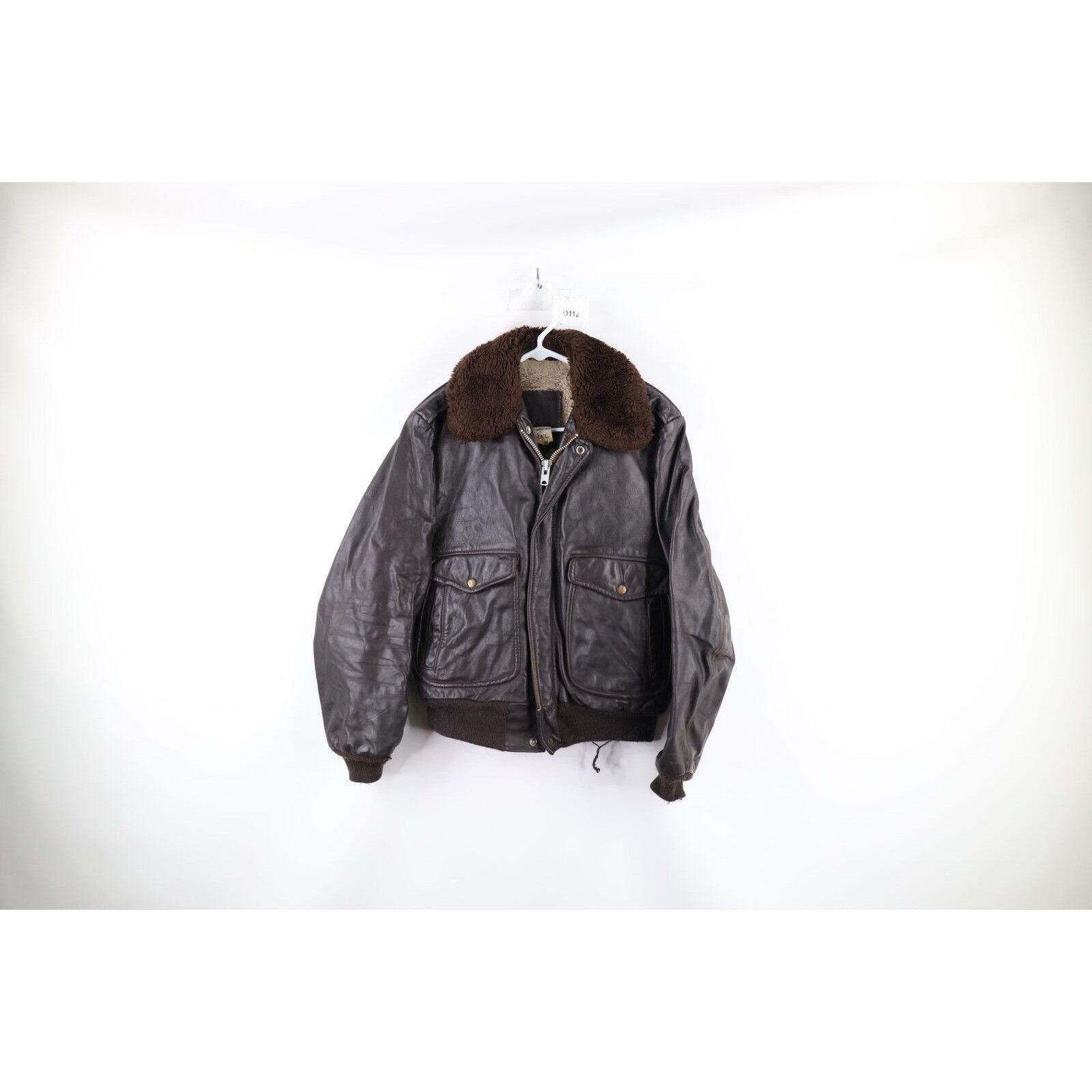 Cooper × Vintage Vintage 70s Cooper Distressed Leather Flight Bomber ...