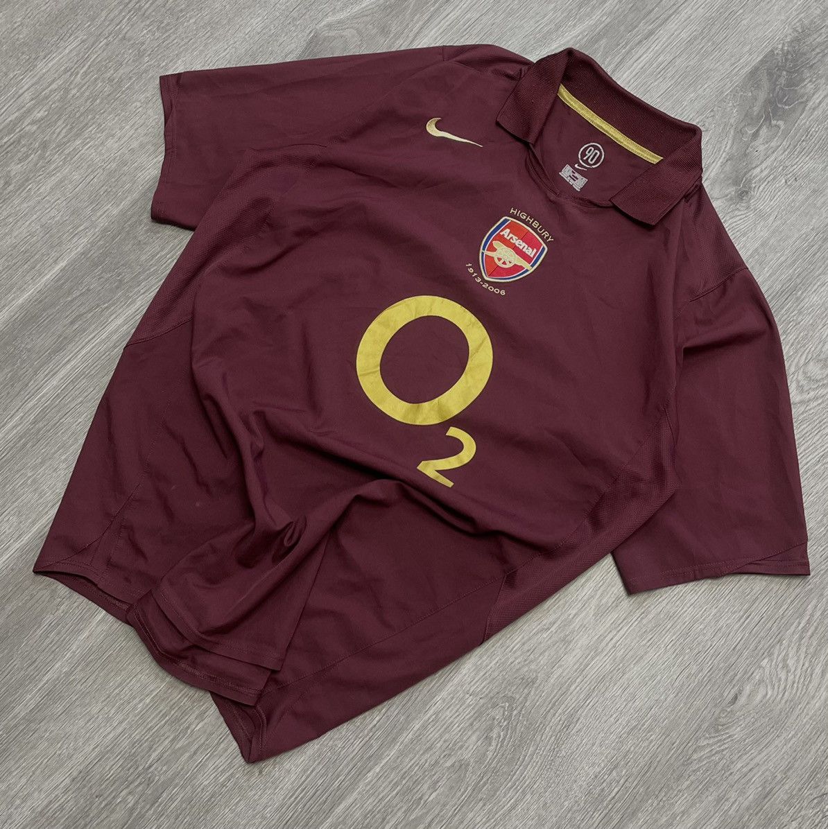 Nike 2005 2006 Nike Arsenal O2 Vintage Jersey 1913-2006 | Grailed