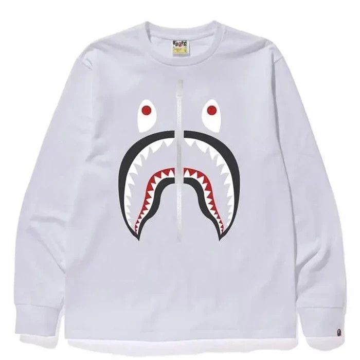 Bape A Bathing Ape Bape Shark Longsleeve | Grailed
