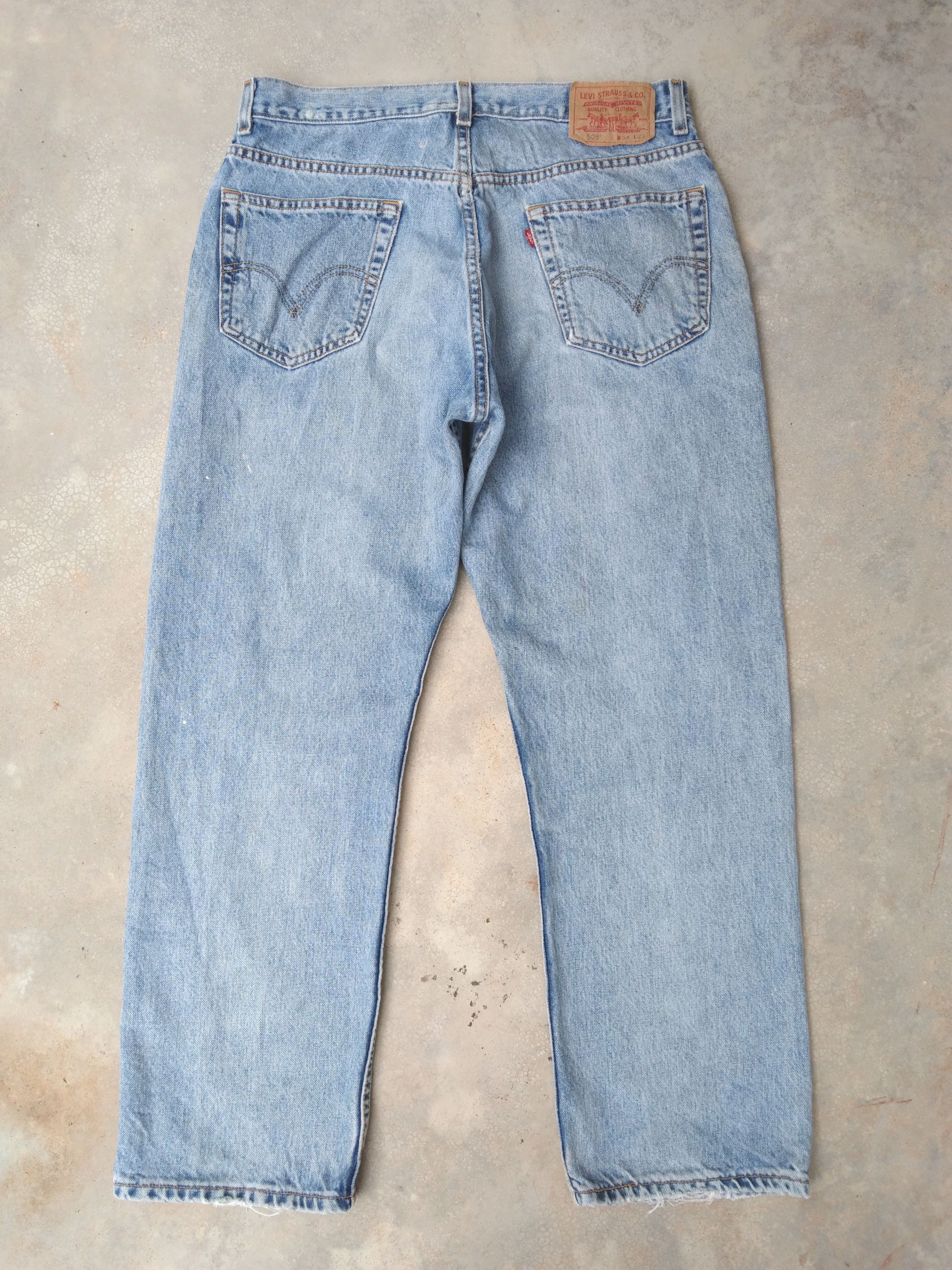 Vintage Vintage Levi's Jeans 505 Painter Distressed Denim | Grailed