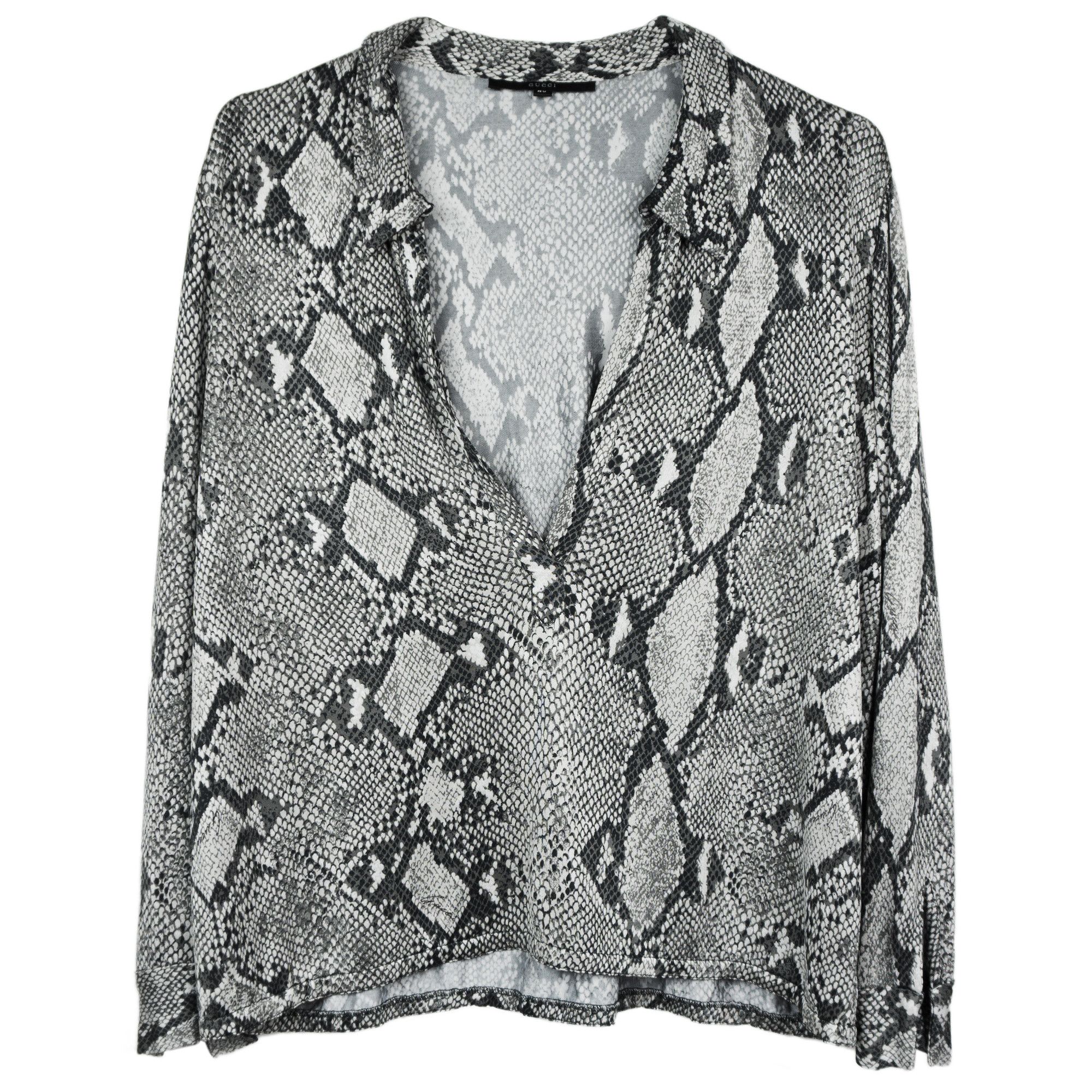 Gucci × Tom Ford Gucci by Tom Ford SS00 Python Print Shirt | Grailed