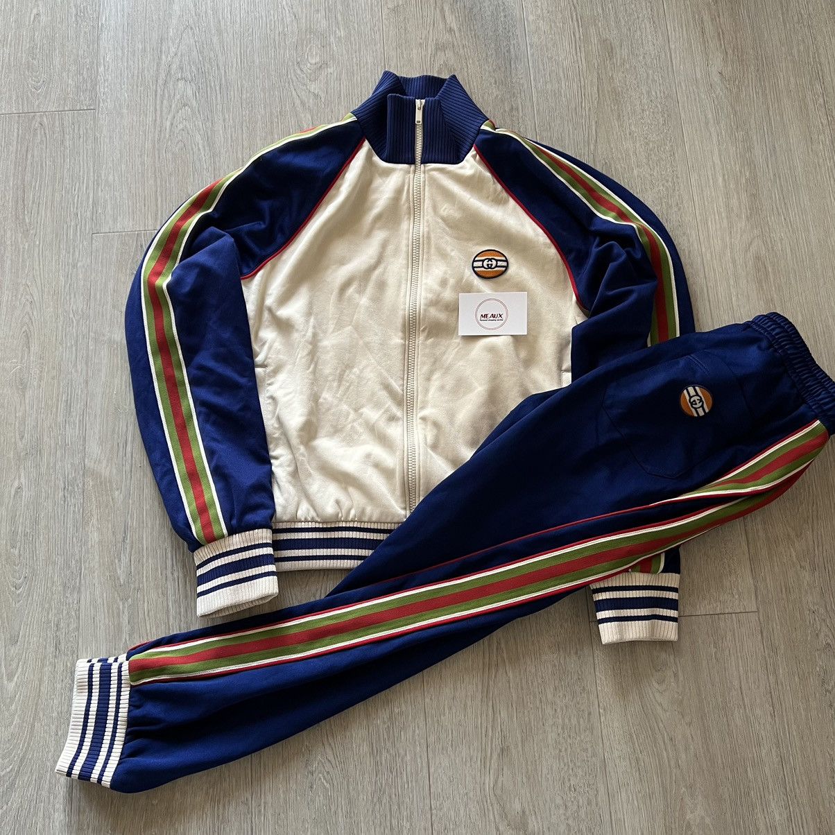 Gucci Gucci GG emblem tracksuit trackpants track jacket logo tiger ...