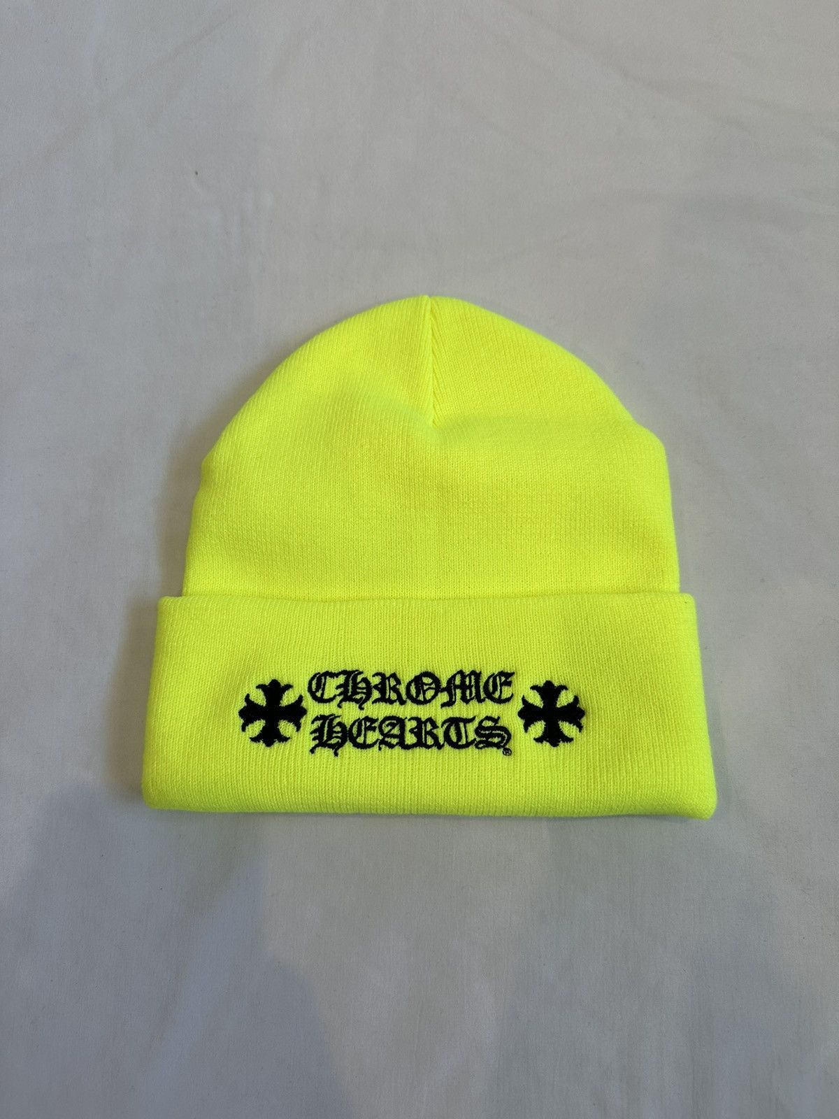 Chrome Hearts Chrome Hearts Lime Green Watch Cap Beanie | Grailed