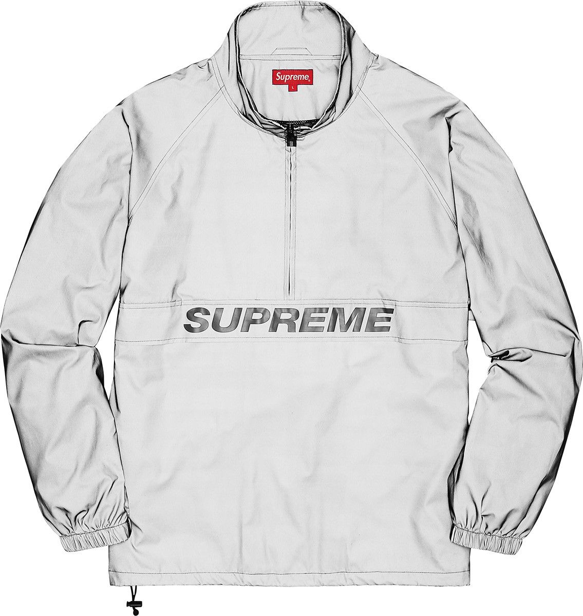 Supreme 3M Reflective Track Jacket Black / Gray | Grailed
