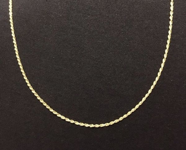 Gold Chain Gold Chain Rope Chain 18in 2mm | Grailed