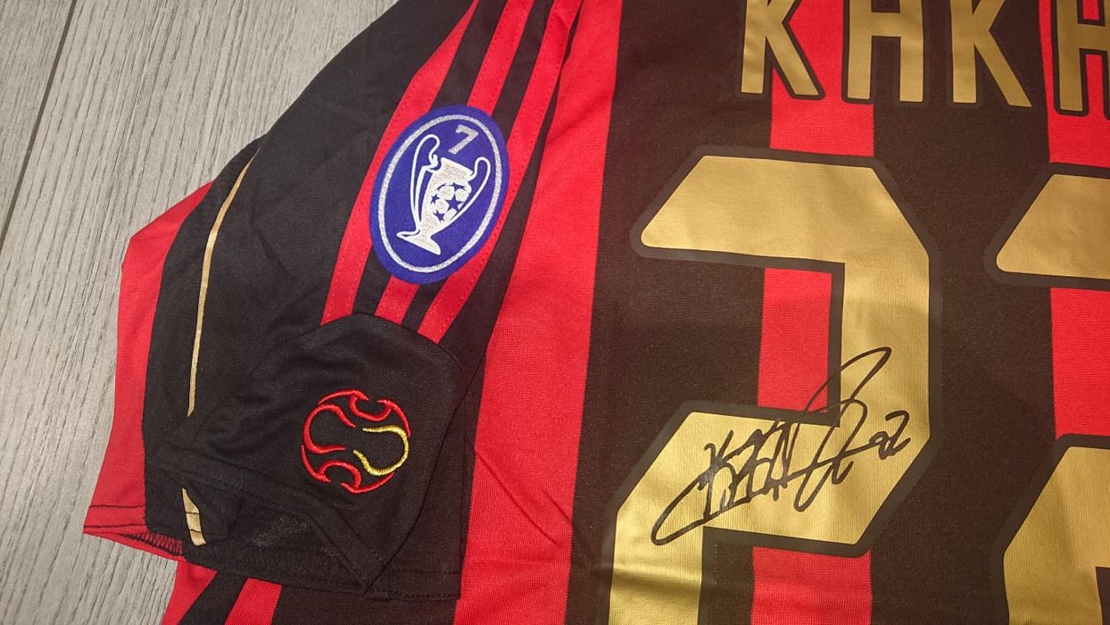 Vintage Kaka SIGNED 06/7 AC MILAN Signature Shirt Retro + COA | Grailed