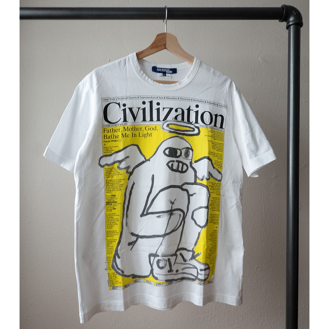 Comme des Garcons × Junya Watanabe Junya SS20 Civilization Tee | Grailed