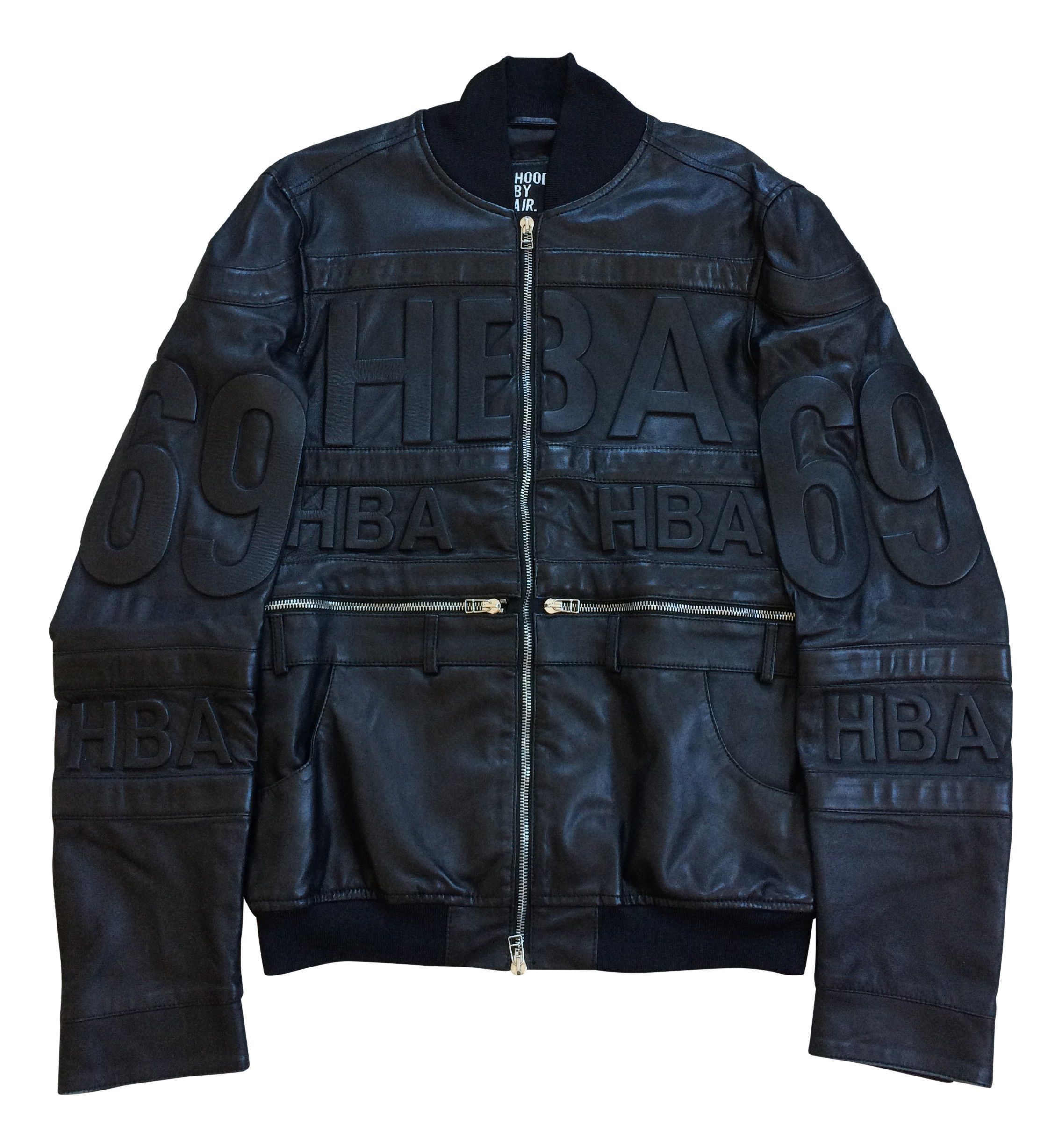 Hood By Air S/S 2015 Hood By Air Logo Embossed Leather Jacket | Grailed