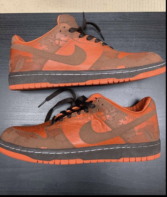 Nike Nike Dunk Low 1 Piece Spice/Baroque Brwn-Hoop Orange 2005 | Grailed