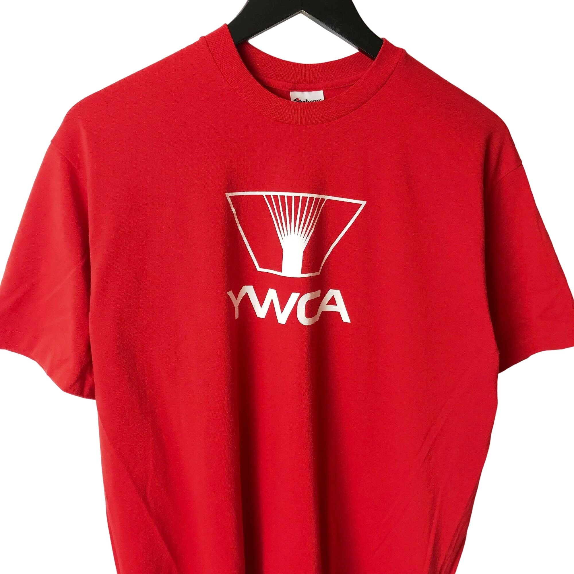 Vintage 80s Vintage Stedman YWCA USA Logo Print T Shirt Red XL | Grailed