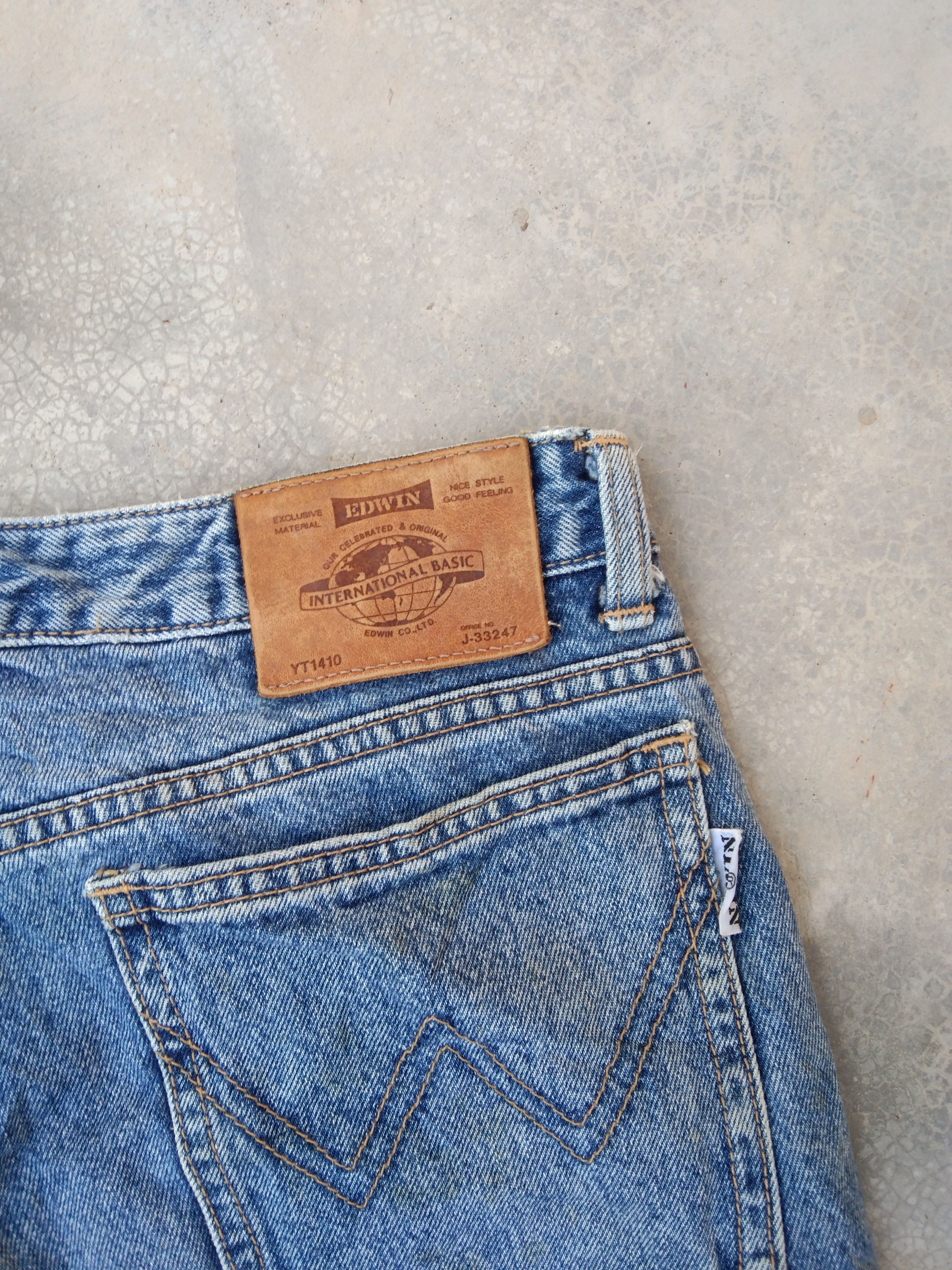 Japanese Brand × Jean × Vintage Vintage Light Wash Edwin Distressed ...