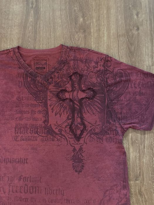Ed Hardy Y2K Retrofit Ed Hardy Affliction Type Grunge Cross Tshirt ... Ed Hardy Y2K Retrofit Ed Hardy Affliction Type Grunge Cross Tshirt ...