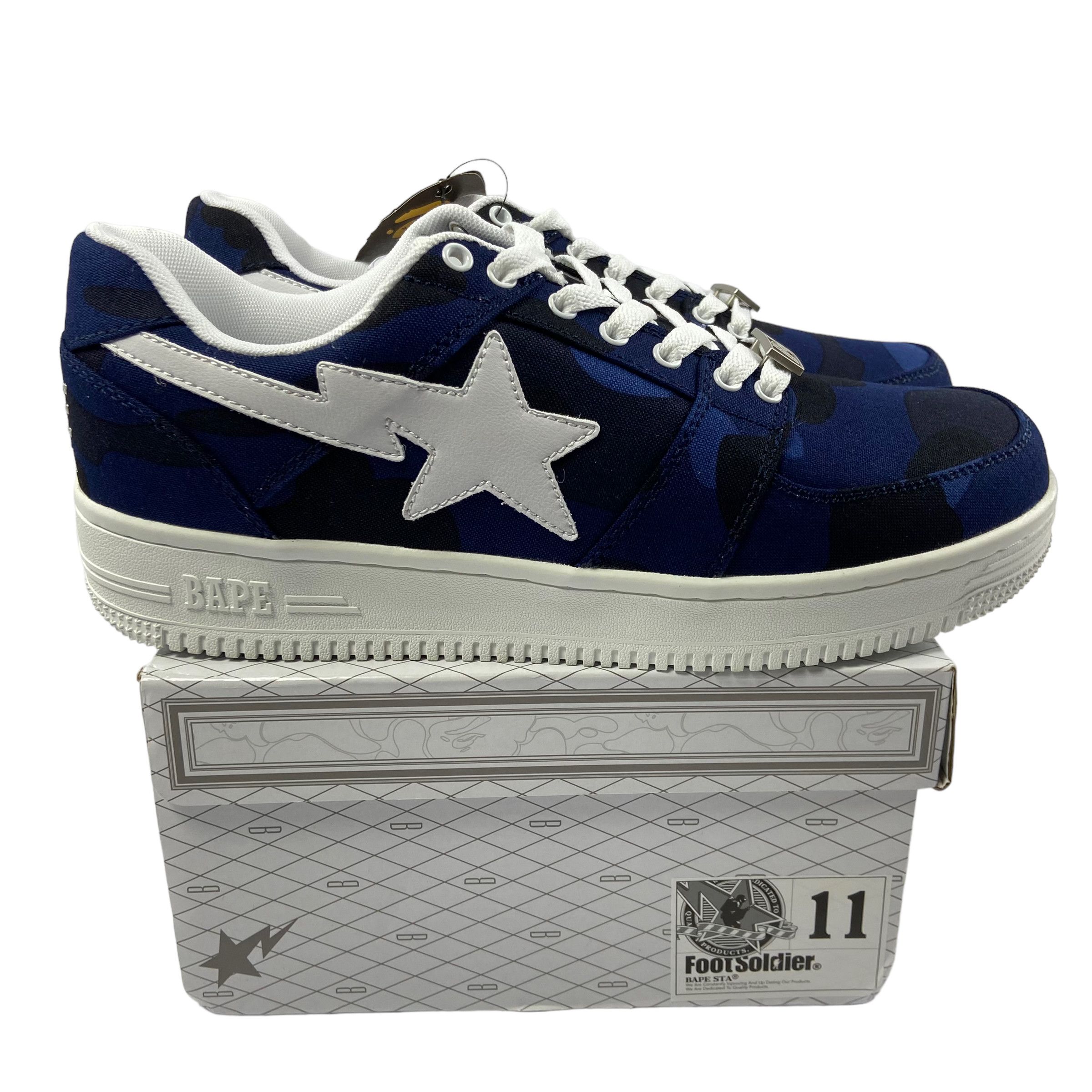 Bape New bape ABC blue camo bapesta | Grailed