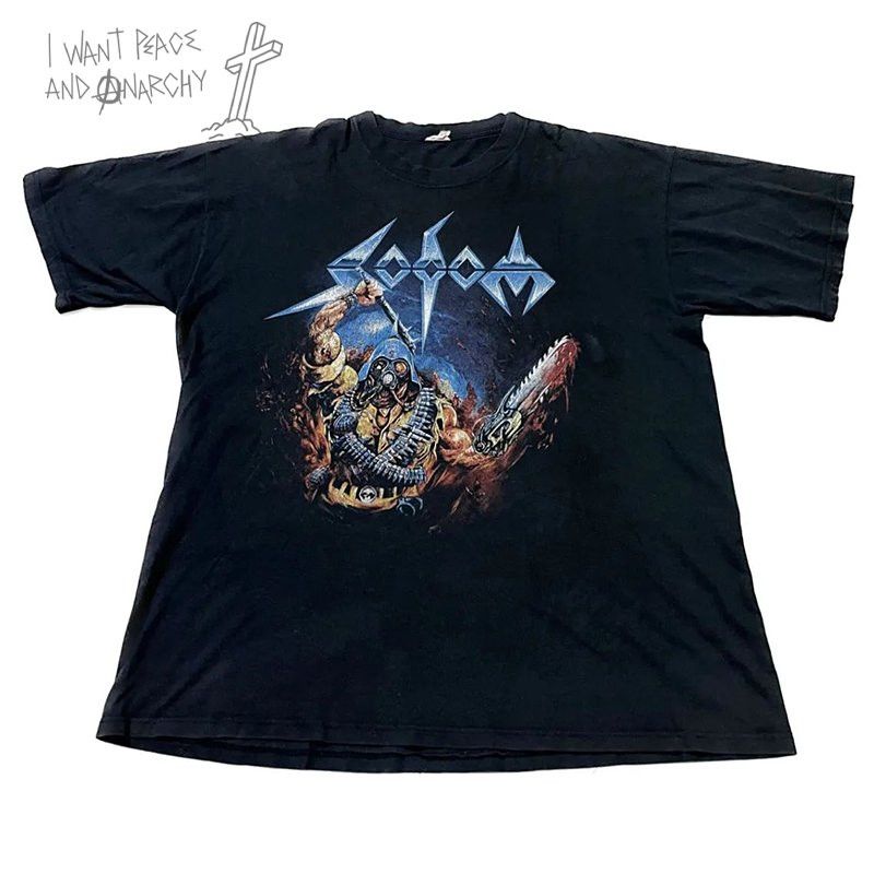 Band Tees × Streetwear Sodom Code Red vintage metal band shirt ...