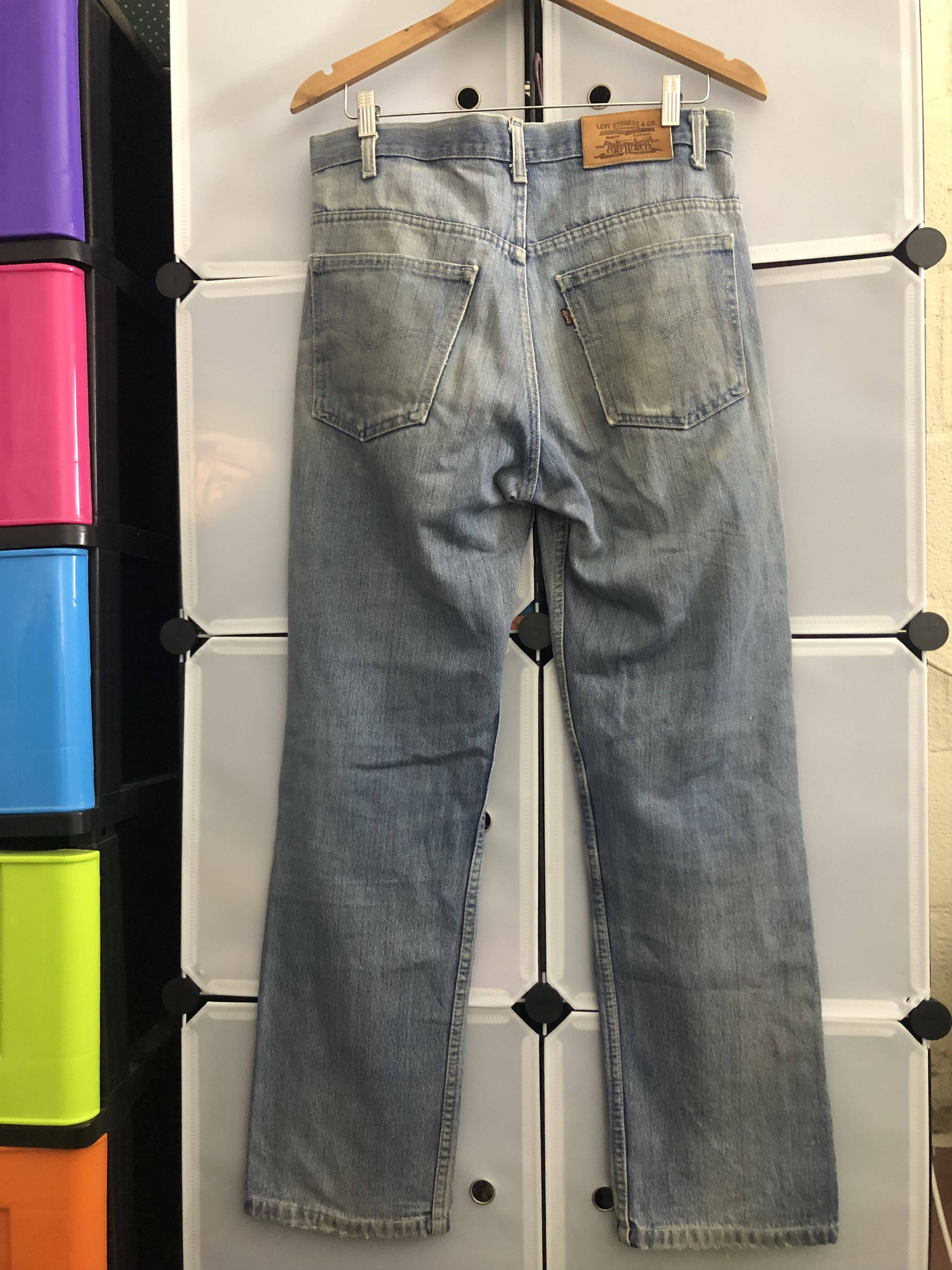 Levi's Vintage Levis 1975 Red Stripe Design Denim Pants | Grailed