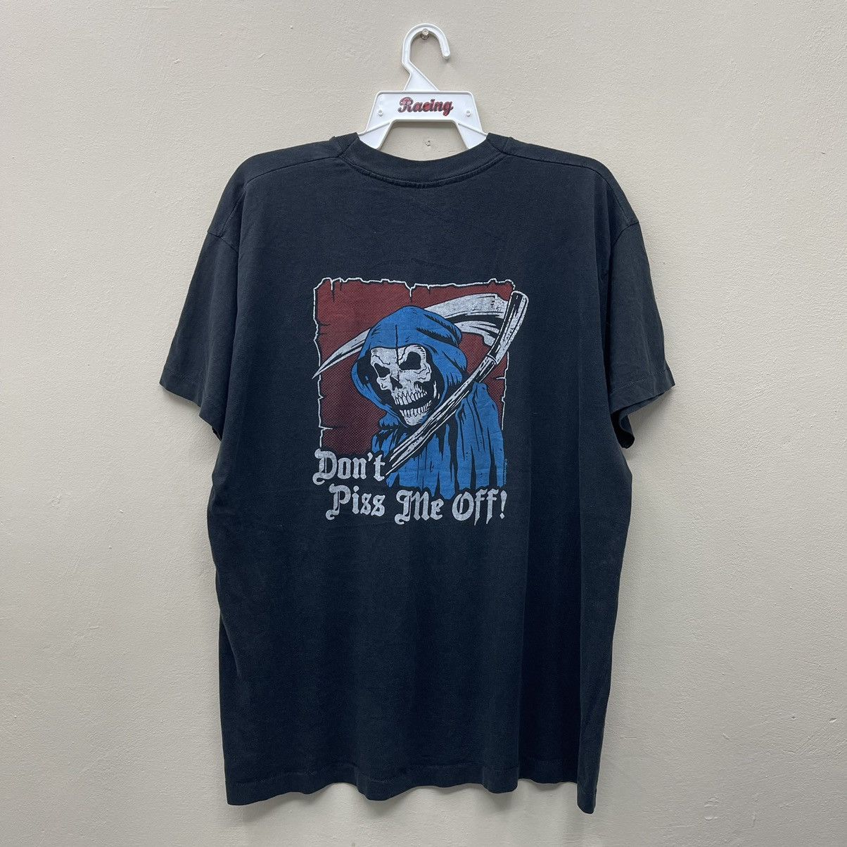 Made In Usa × Rock T Shirt × Vintage Vintage 90s Grim Reaper Don't Piss ...