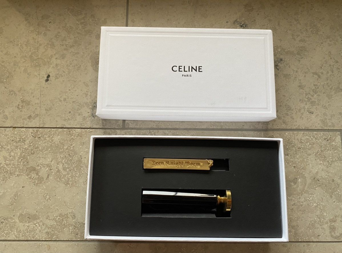 Celine Celine FW21 VIP Invite Candle Wax Stamp TEEN KNIGHT POEM | Grailed
