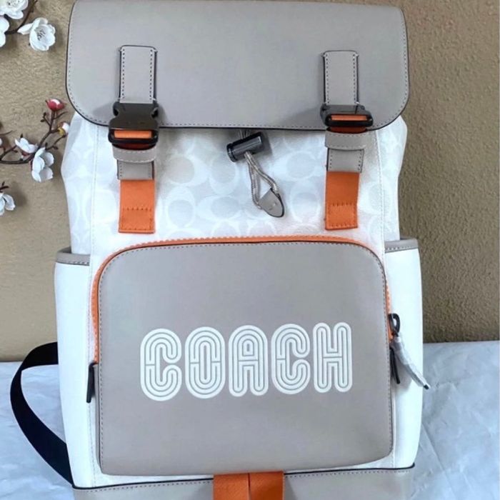 Coach Track Backpack In Colorblock Signature Canvas With Coach | Grailed