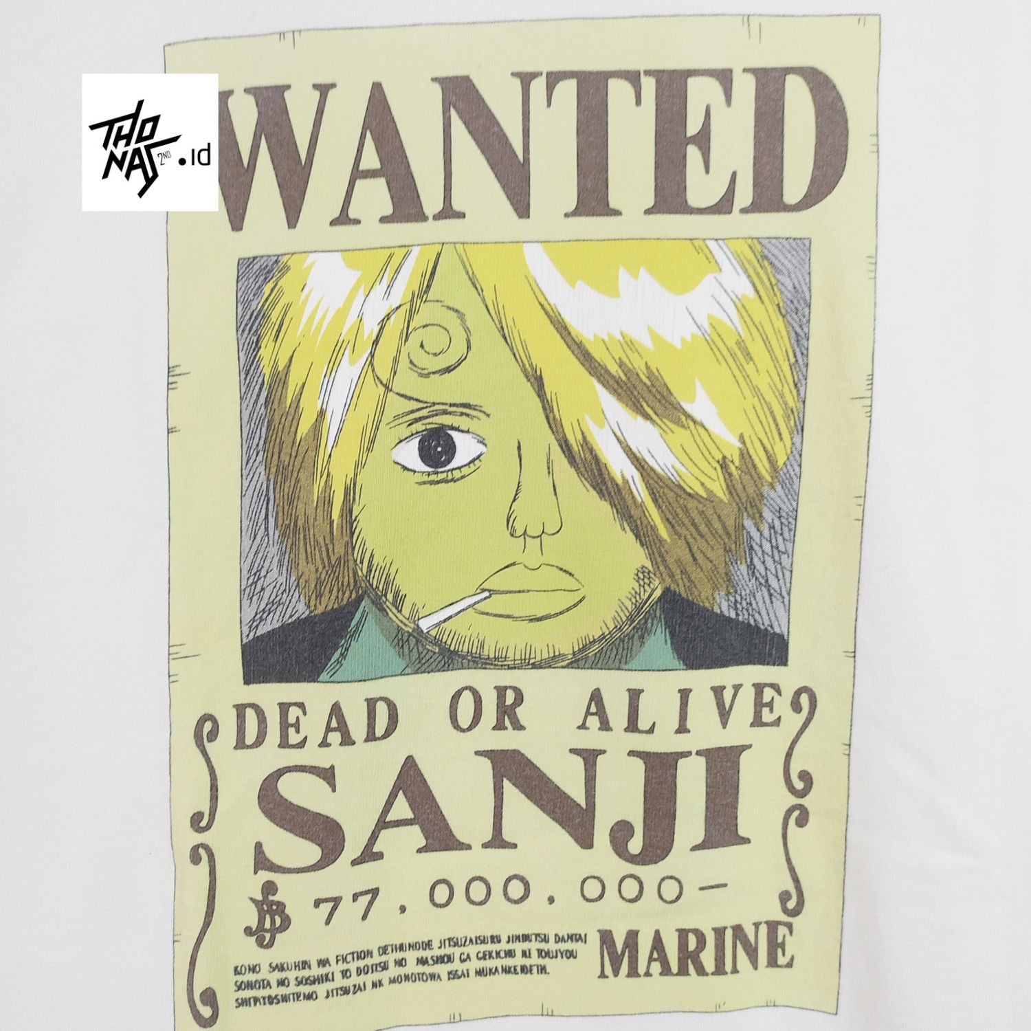 Vintage one Piece Sanji Wanted Poster Anime Manga | Grailed