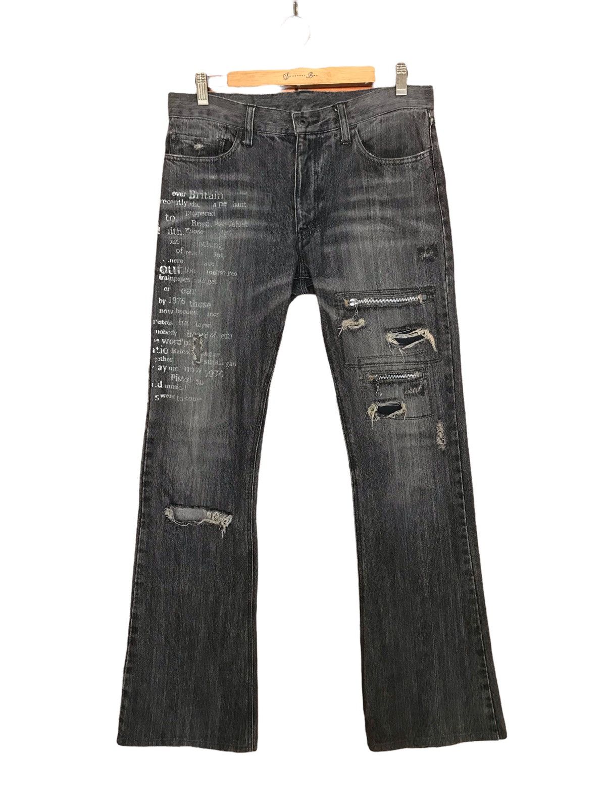 Japanese Brand × Self Edge Flare jean!! Edge Rupert Punk Patchwork ...