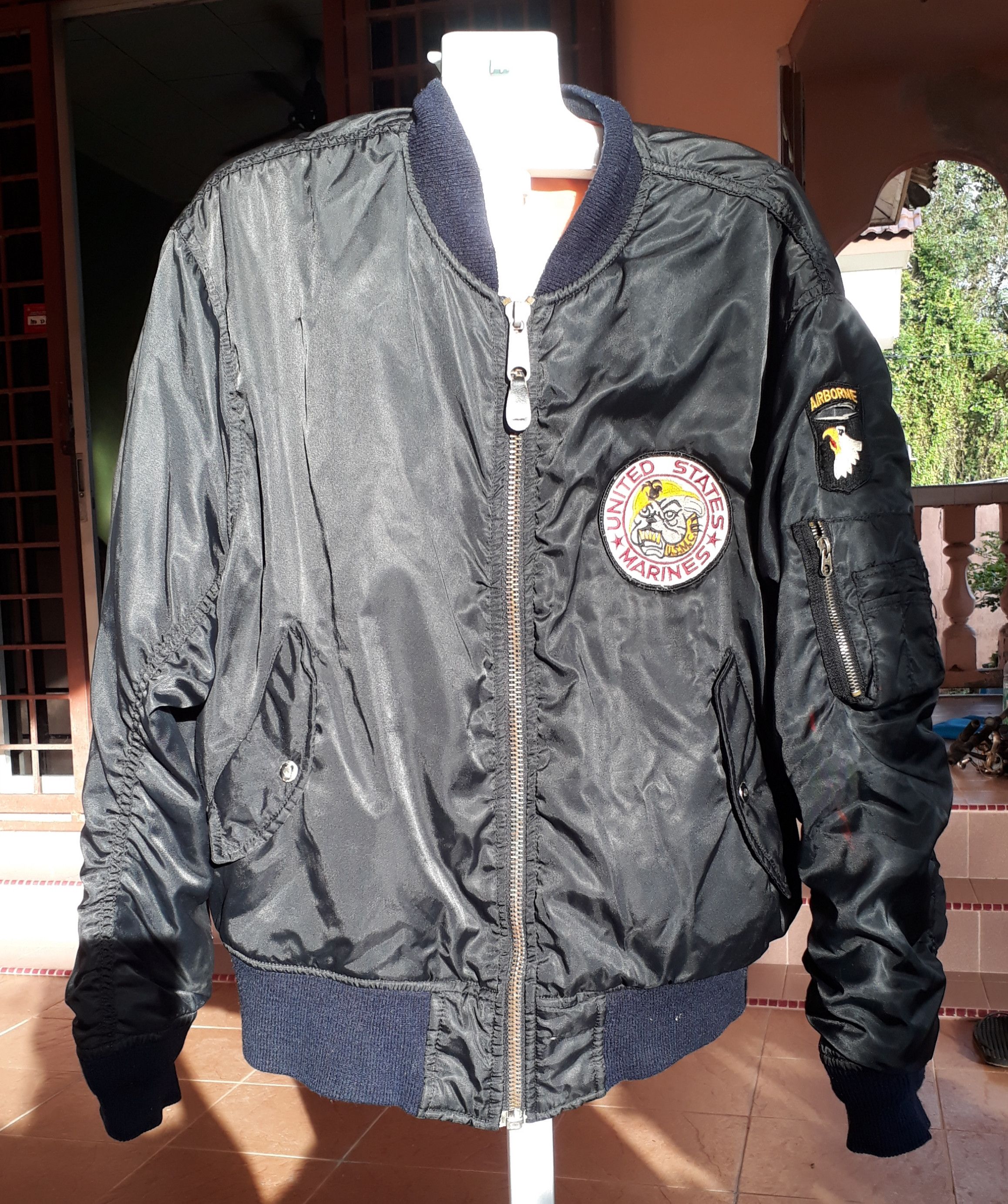 Bomber Jacket × Ma 1 × Vintage FINAL DROP VINTAGE FADED BLACK BOMBER JACKET | Grailed