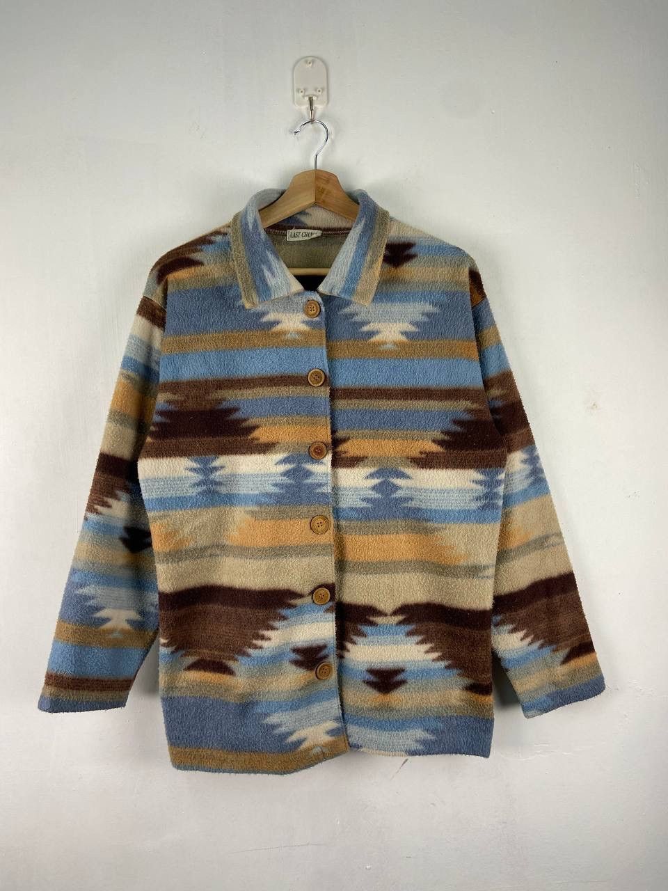 Native × Navajo × Pendleton Vintage Native Navajo Aztec Jacket Fleece ...