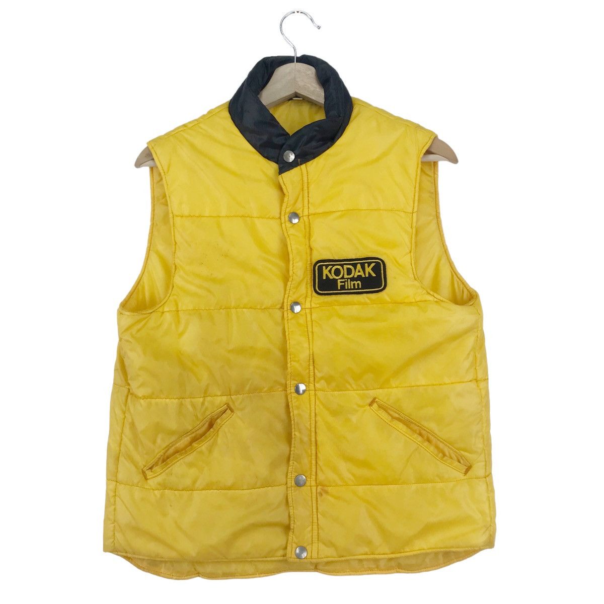 Kodak × Vintage Kodak Film Patches Logo Puffer Vest | Grailed
