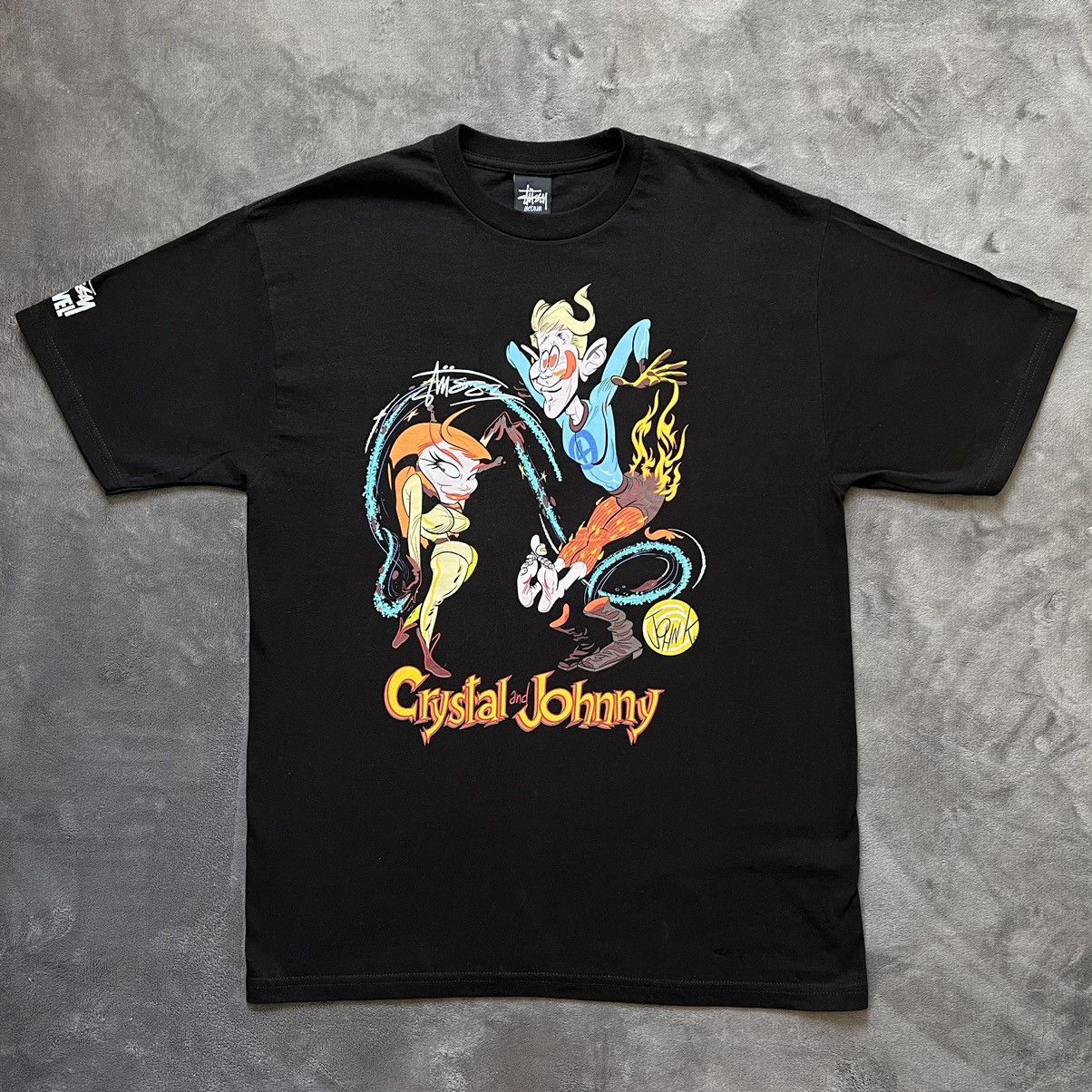 Vintage Vintage 2011 Stussy x Marvel Comics Crystal and Johnny Tee ...