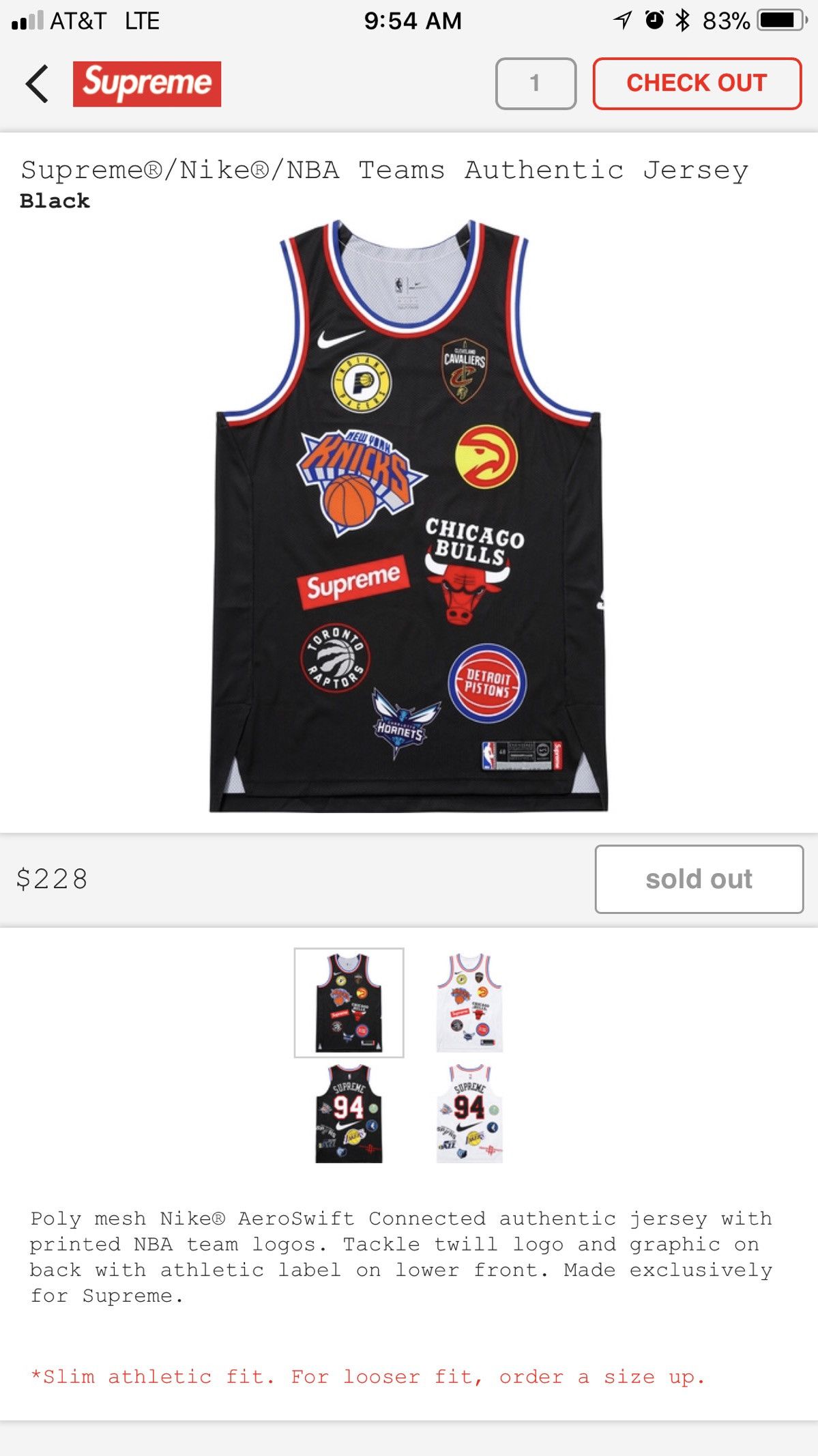 Supreme NBA X NIKE X SUPREME JERSEY | Grailed