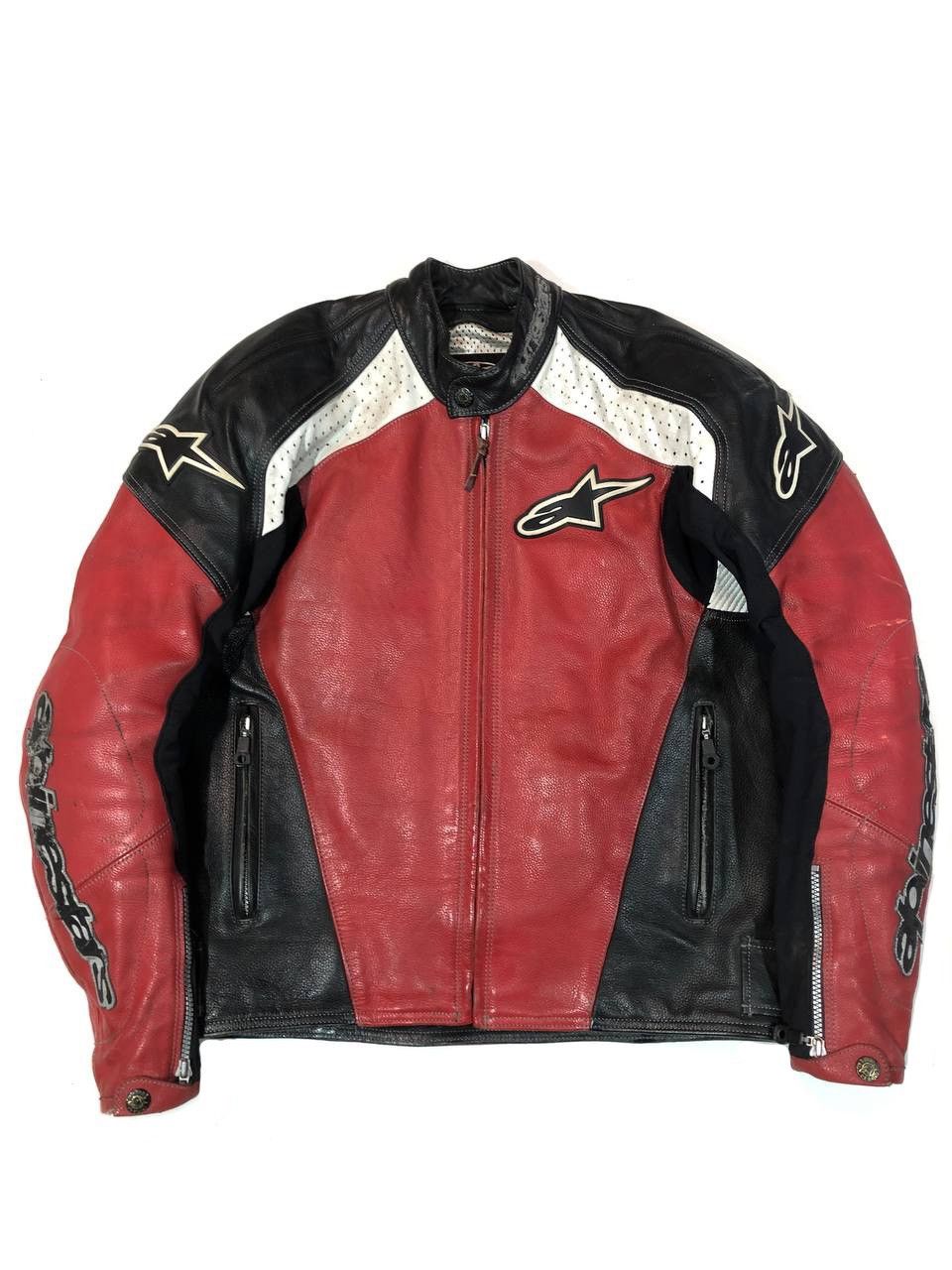Leather Jacket × Racing × Vintage Alpinestars Leather Moto Racing ...
