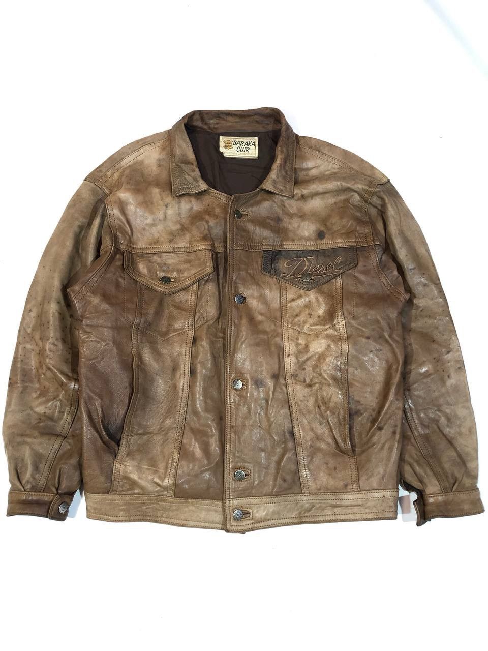 Diesel × Leather Jacket × Vintage Diesel Real Leather Vintage | Grailed