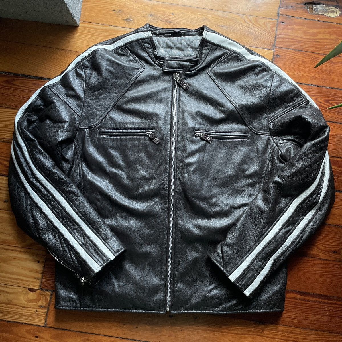 Wilsons Leather vintage M. Julian Wilson Cafe Racer motorcycle jacket ...