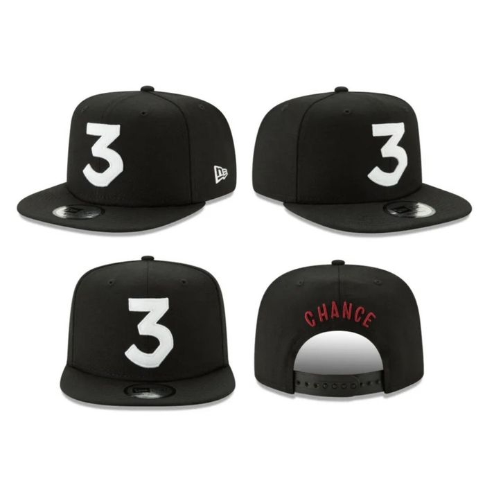 New Era Chance The Rapper ‘3’ Logo High Crown Snapback Cap | Grailed
