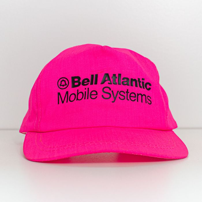 Vintage Vintage 90s Bell Atlantic Mobile Systems Neon SnapBack Hat ...