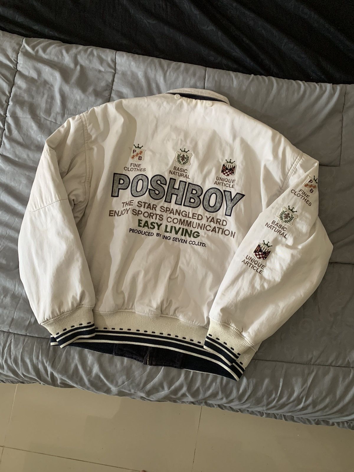 Vintage Rare ️ Poshboy japanese star pangled yard reversible 90s | Grailed