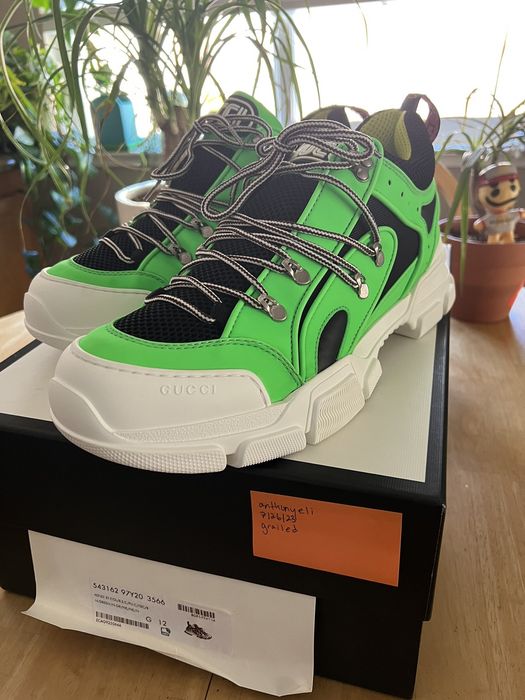 Gucci Gucci Flashtrek 'Neon Green’ Reflex Hiking Sneakers NEW | Grailed