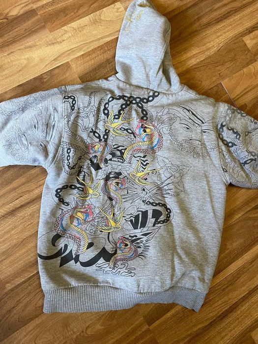 Vintage Vintage y2k really point hoodie | Ed hardy | Grailed
