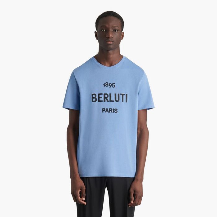 Berluti Berluti Luxury Embroidered Logo Tee Shirt Made in Italy | Grailed