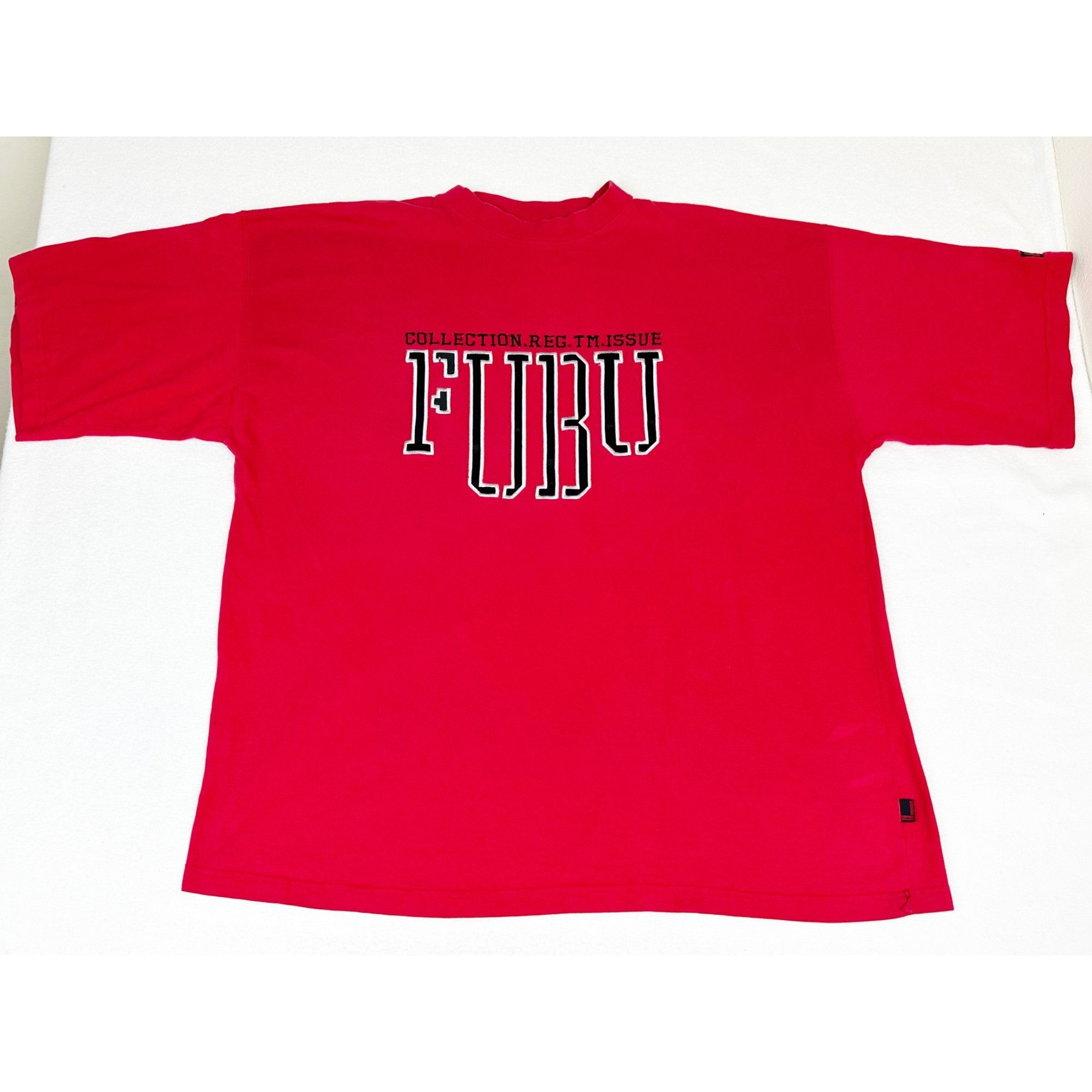 Vintage Vintage FUBU Collection T-Shirt 3XL Red Embroidered | Grailed